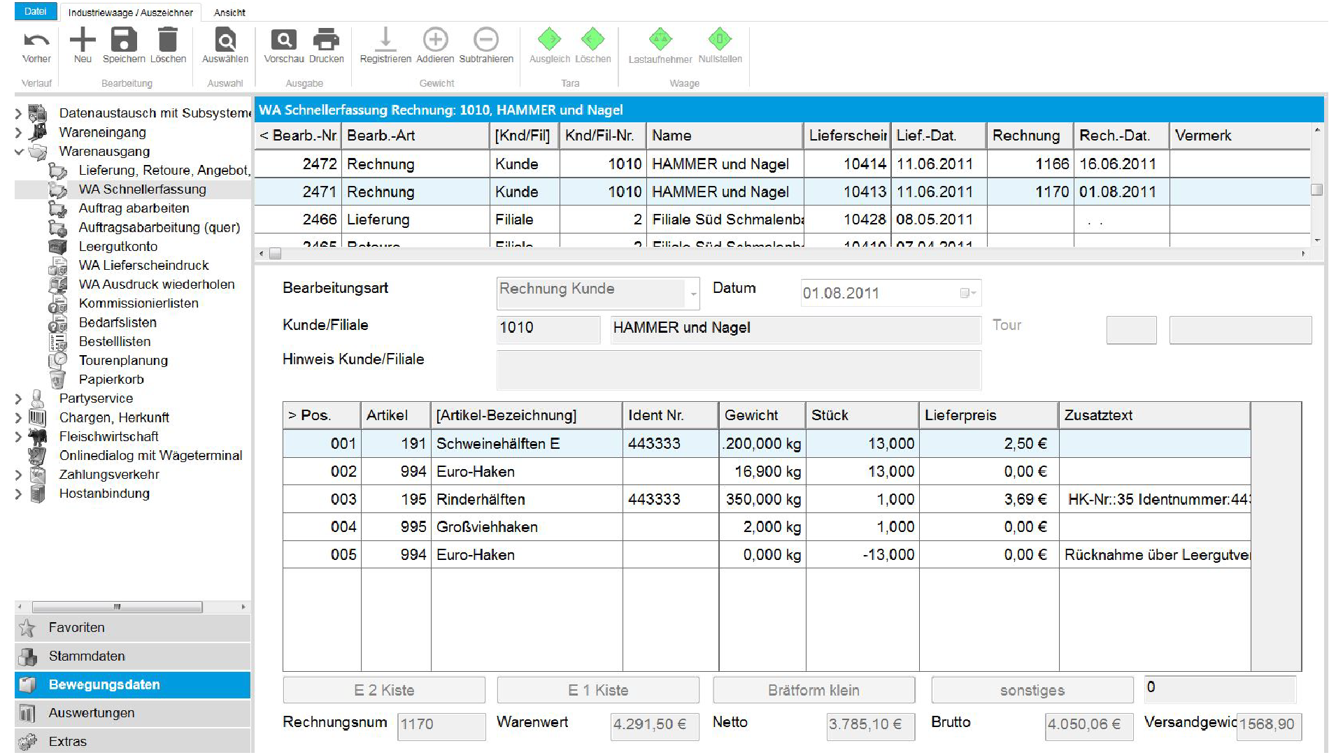 Warenwirtschaftssystem CWS2